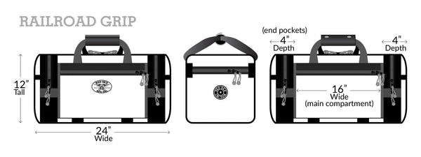 Best Railroad Grip Bag - Trainman Duffel Bag - Made in USA - Red Oxx